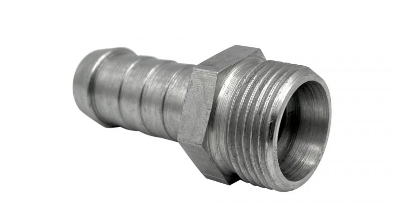 Gewinde-Schlauchnippel DN 20 Schlauch ID 21-22 mm AG M 36x2 für Rohr AD ...